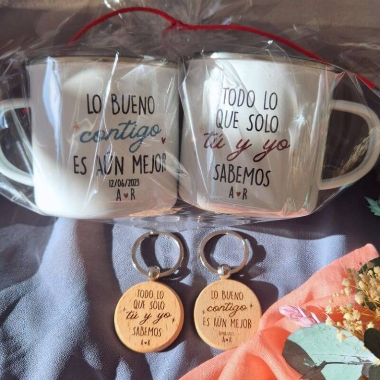 Pack San Valentín - Tazas y Llaveros para Pareja | Regalos de San ...